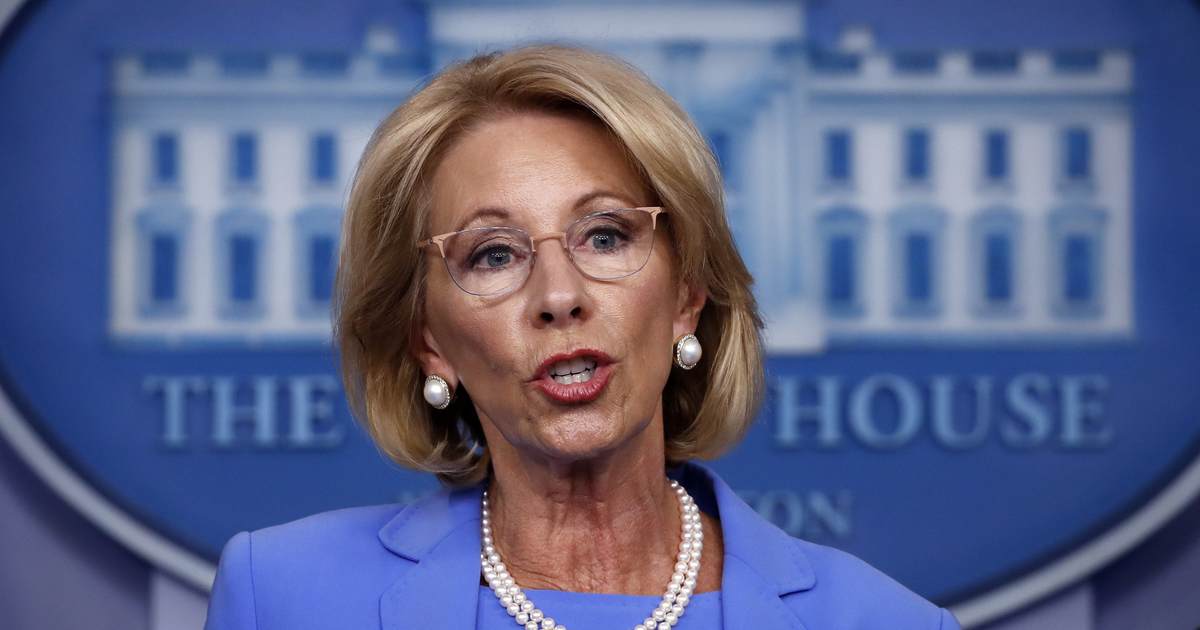 Besty Devos Responds to Trump's Plan to Dismantle the Department of ...