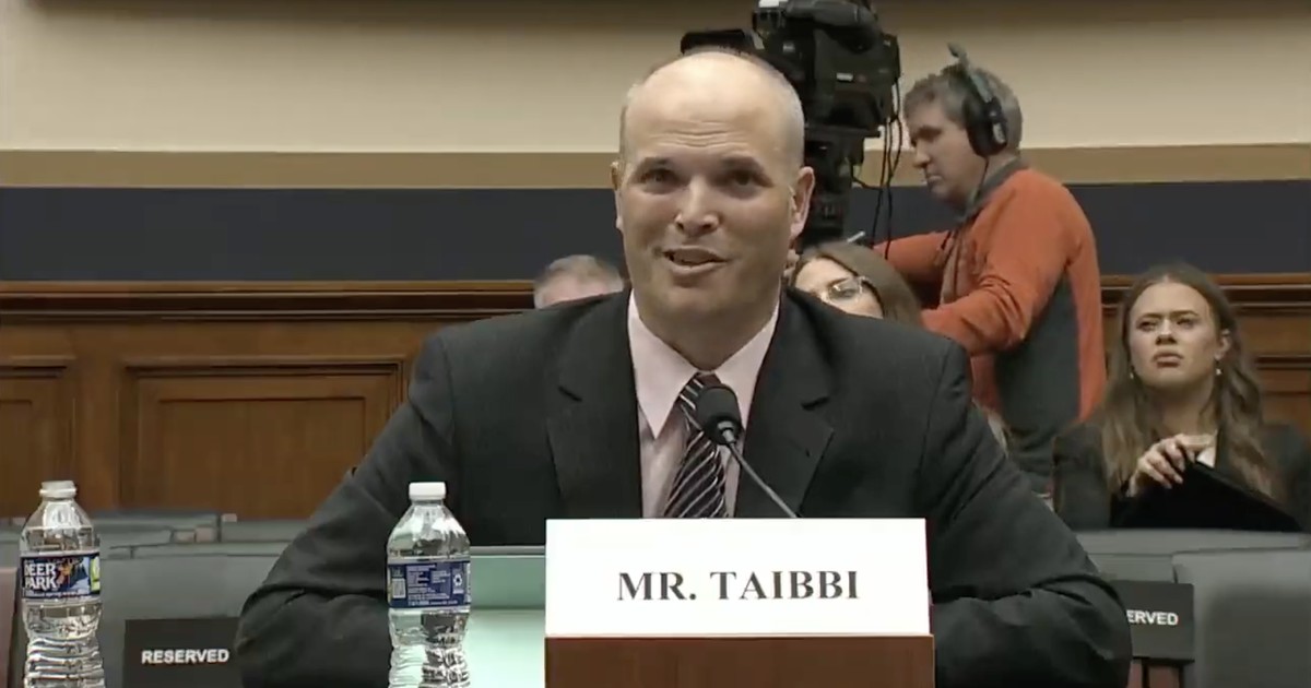 Democrat Lawmaker Smears Journalist Matt Taibbi As 'Serial Sexual ...