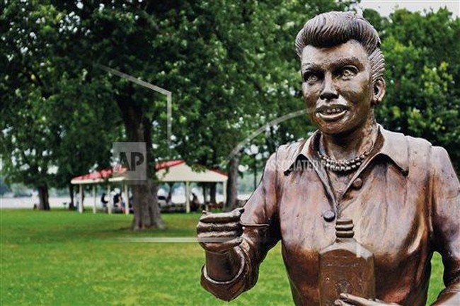 Bye-Bye Scary Lucy: New Statue Unveiled in Lucille Ball's Hometown – PJ ...