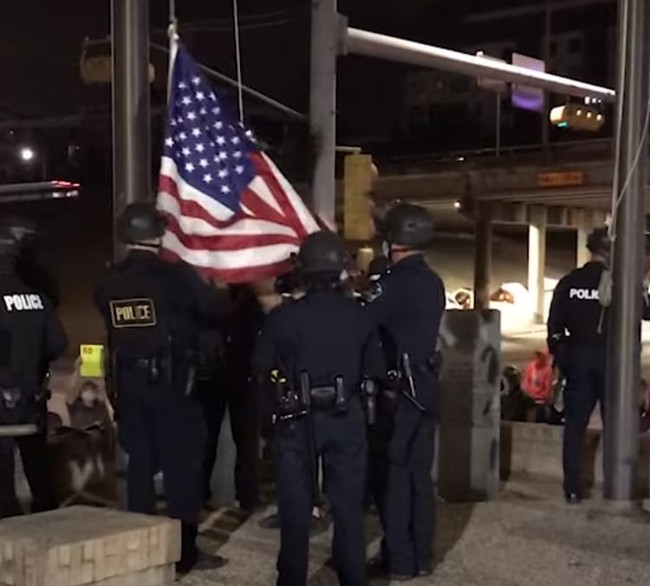 EXCLUSIVE VIDEO: Austin Demonstrators Who Raised Transgender Flag Jeer ...