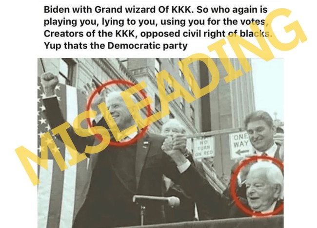 Desperate 'Fact-Checkers' Line Up to Help Biden: He Eulogized a KKK ...