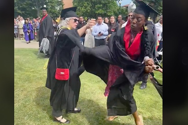 Watch: Graduating Brat Violently Rips Mic From College Admin's Hand and ...