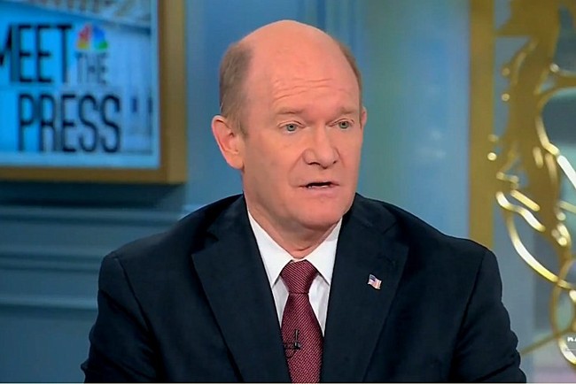 Cue the Laugh Track: Sen. Chris Coons Says 'Not One Shred of Evidence ...