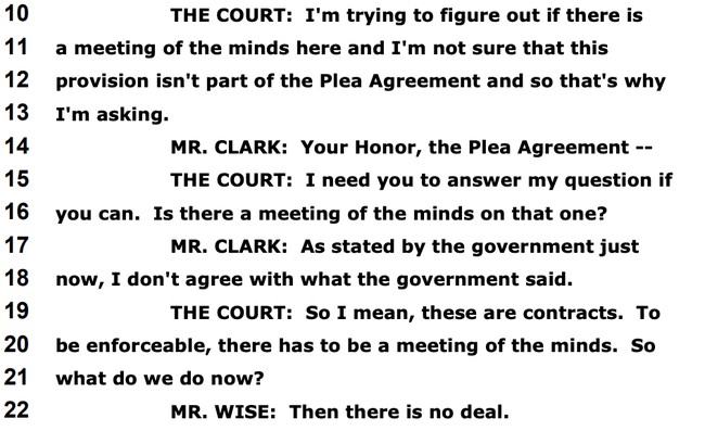 Official Court Transcript From Hunter's Foiled Plea Agreement Hearing ...