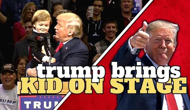 Flashback: Trump Brings Kid on Stage at Rally. What Happens Next Will ...